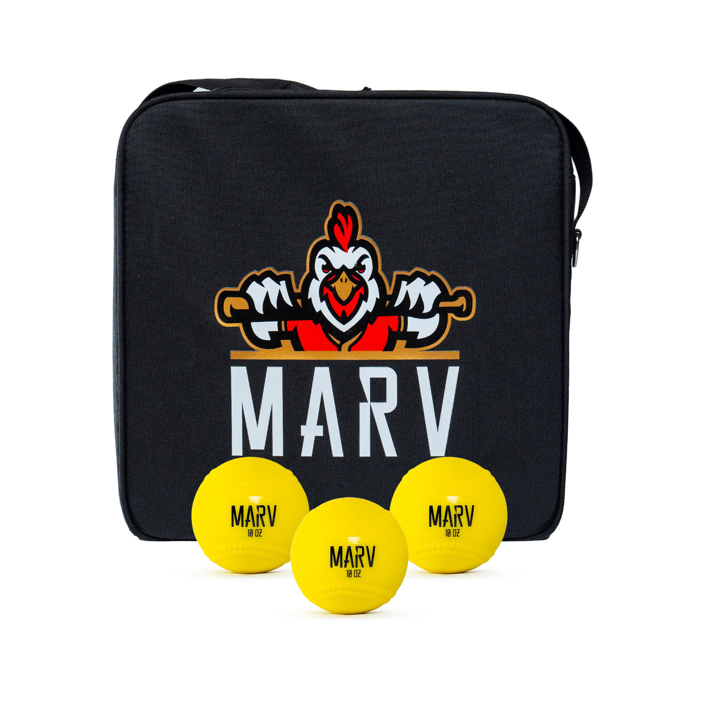 MARV BALLS - HITTING SET (3 Yellow 10oz Balls) – MarvTraining